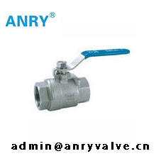 Two Piece SS316 SS304 CF8 CF8M Body SS316 Ball BSP NPT Thread Ball Valve