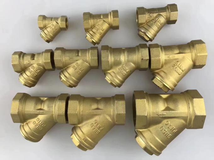 ISO228 4" Casted Brass Inline Y Type Strainer With Long Handle